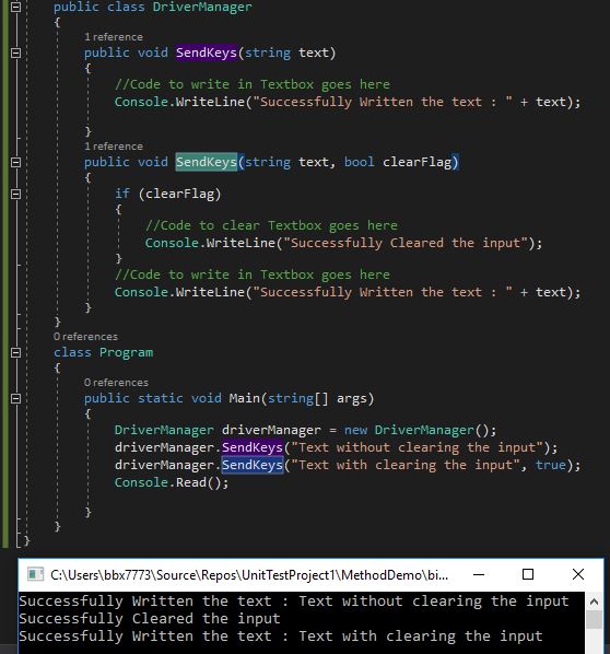 C# Basics-Part 3(Method Overloading,Method Chaining,Method Overriding)