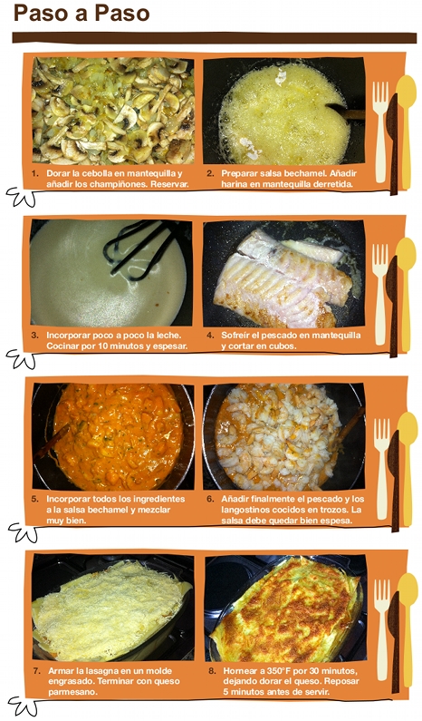 La Comida de mi Casa: Lasagna con Langostinos