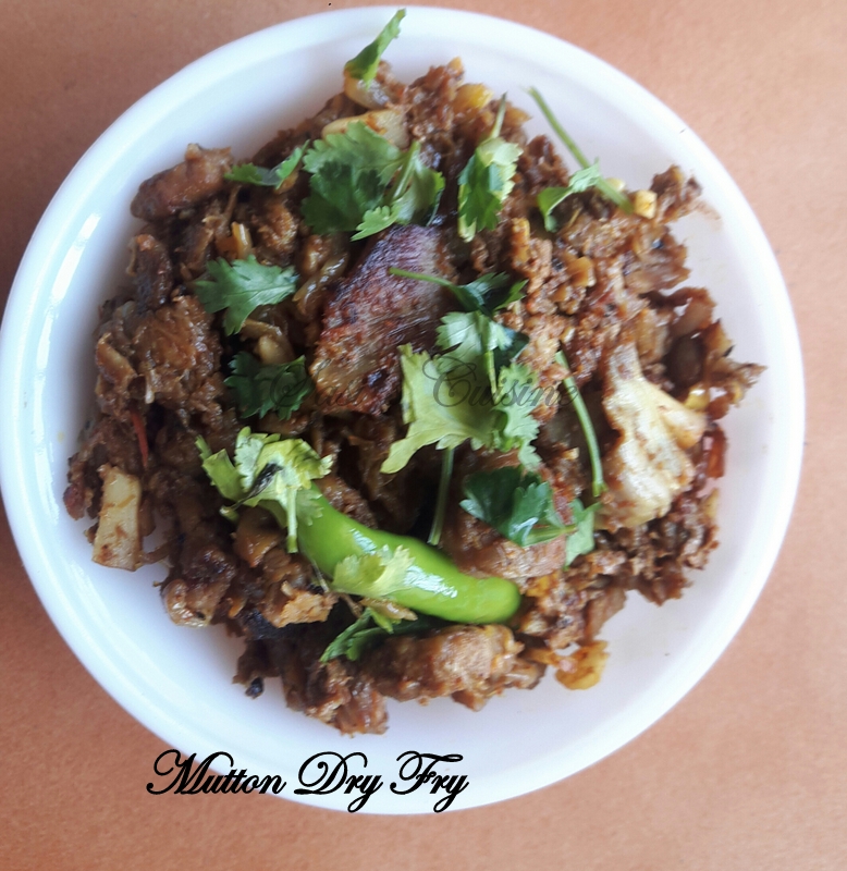 Mutton Dry Fry - Sasi's Cuisine