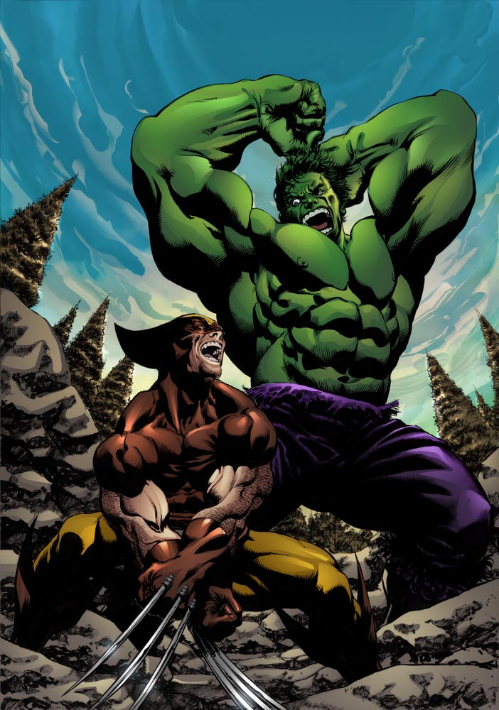 COMIC BOOK FAN AND LOVER: COMBATES CLÁSICOS: HULK vs WOLVERINE