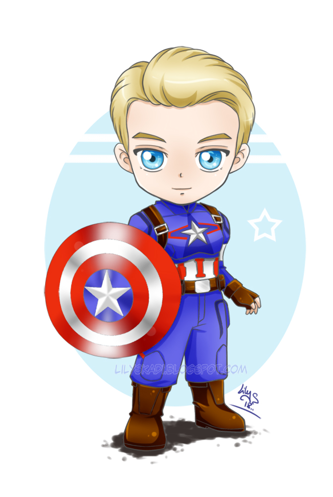 Sionnach Artworks: Chibi Captain America