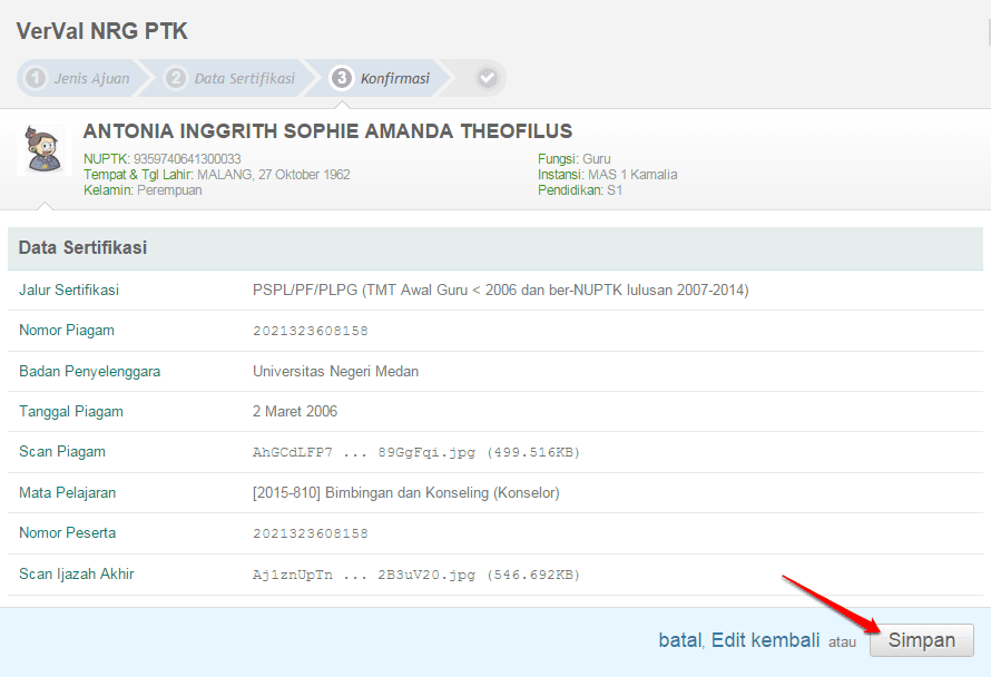Cara Pengajuan NRG Baru di Simpatika Bagi Guru Madrasah