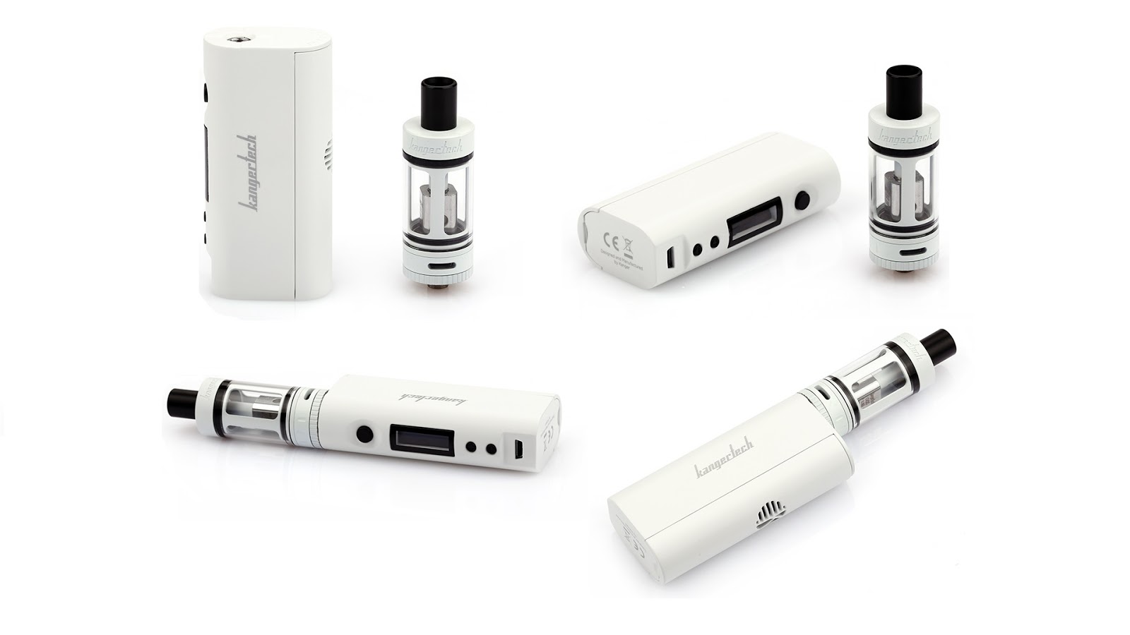 Kanger Subox Mini White 50w Starter Kit ~ Vaporcombo