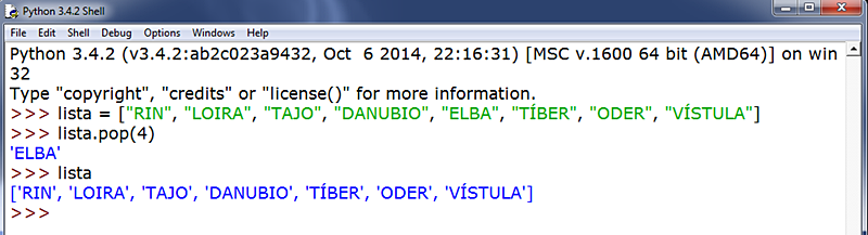 APRENDER A PROGRAMAR CON PYTHON: MÉTODOS DE LAS LISTAS