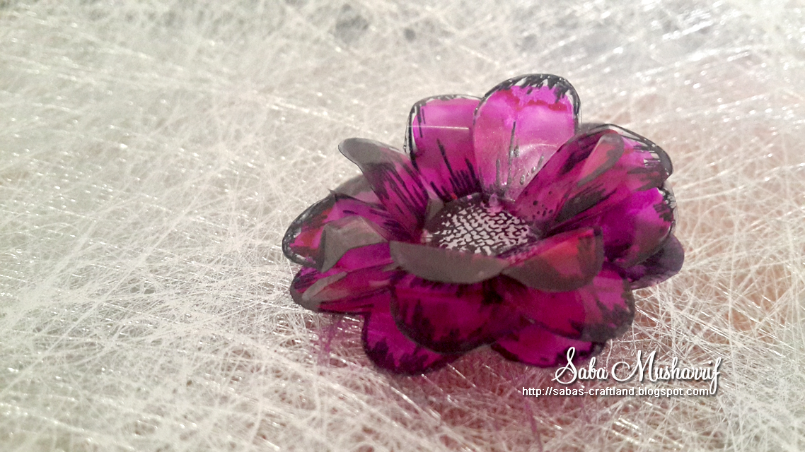 Saba's Craft Land: Tutorial: Acetate Flowers