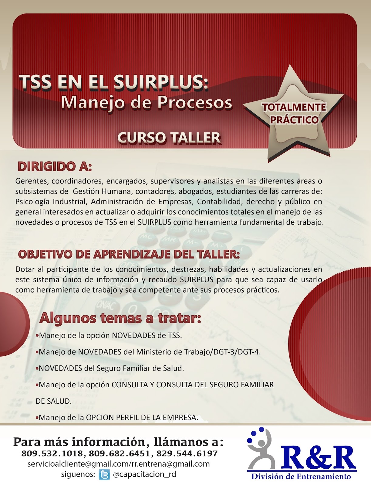 Curso Taller TSS en el SUIRPLUS: Manejo de procesos