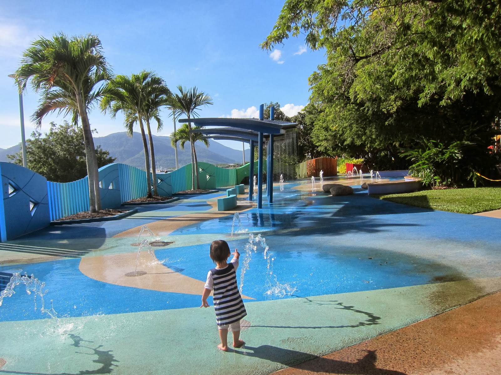 Zaydee to Australia: Day 7 = Cairns: Muddy's Playground, Esplanade Lagoon
