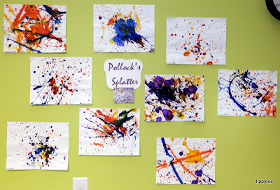 Tippytoe Crafts: Pollock's Splatter Paintings