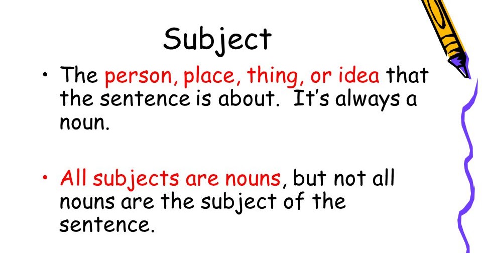 What is Subjects and Objects in a Sentence? - English Grammar A To Z