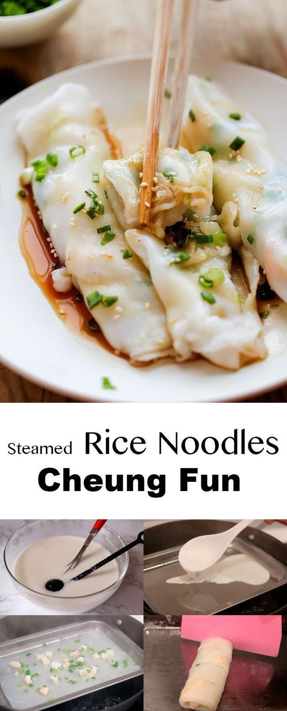 Cheung Fun (Steamed Rice Noodles) - Lezatos Kitchen