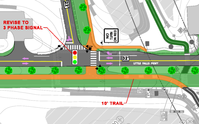 Robert Dyer @ Bethesda Row: Little Falls Parkway trail crossing options ...