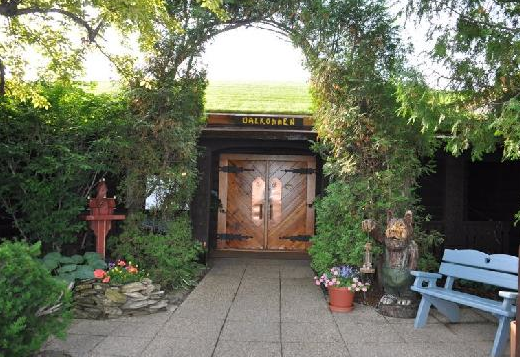 Cheerful Thrifty Door: Al Johnson's Swedish Restaurant