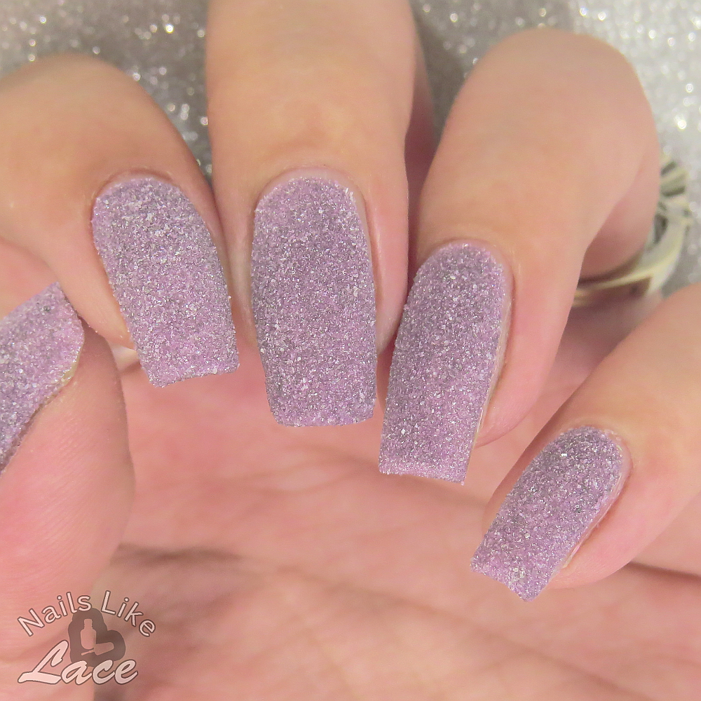 NailsLikeLace: Textured Purple Sand Nails