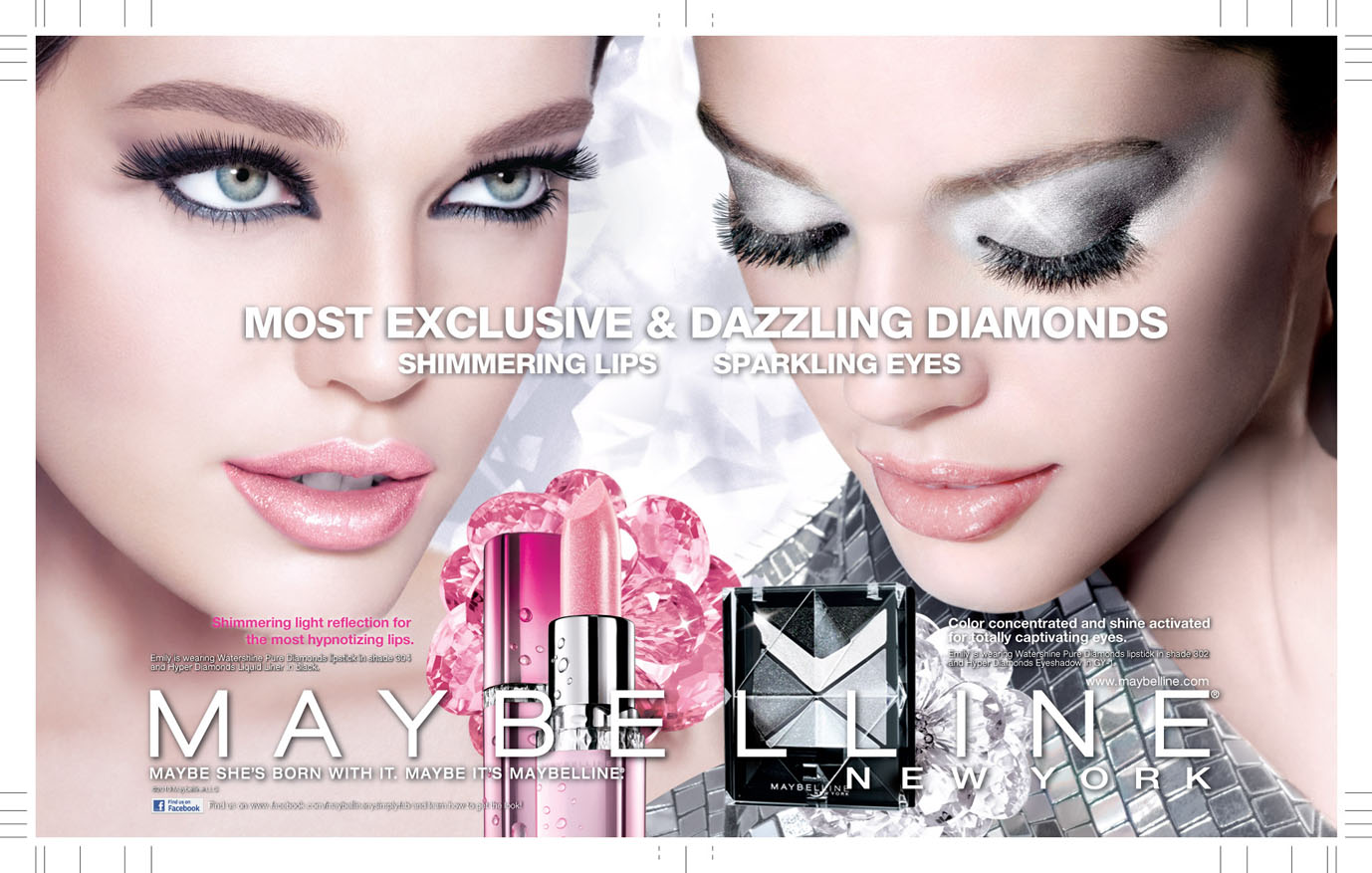 The Jeweller's Apprentice: Bejeweled makeup: Maybelline diamonds