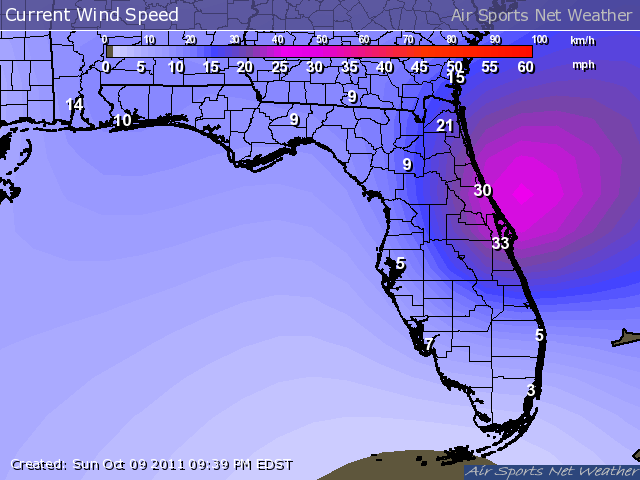 The Weather Centre: Wind Speeds of Over 30 MPH Being Reported on East ...