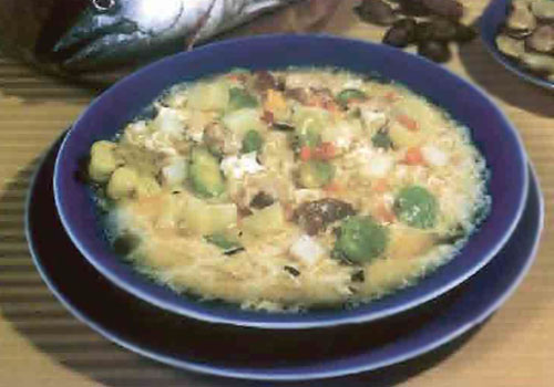 Receta: Chupe de pescado con habas