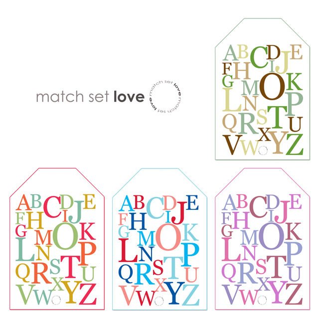 Match Set Love: Feature: NEW Alphabet TAGS