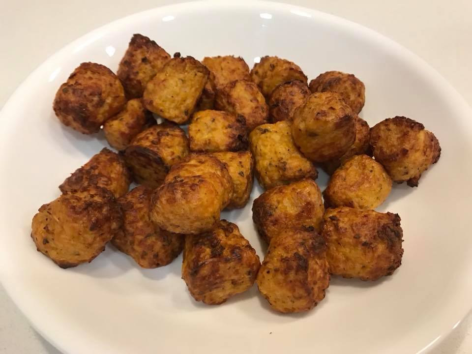 Air Fried Low Carb Tater Tots | Caroline's Keto Kitchen