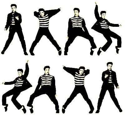 Elvis Presley Dancing Silhouette