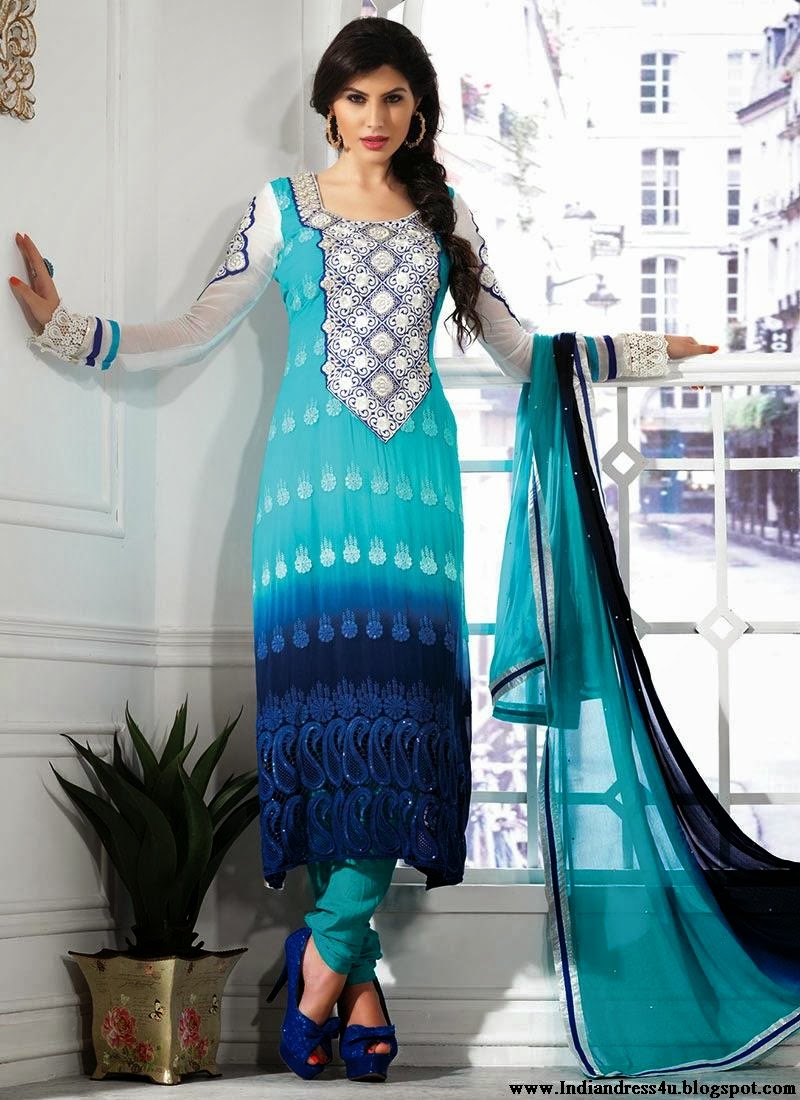 Beautful Indian Long Salwar Kameez Collection 2014 - Beautiful Indian ...