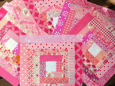 Red Pepper Quilts: Pink Log Cabins