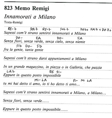BODI SONČEK: 43 INNAMORATI A MILANO (Memo Remigi)
