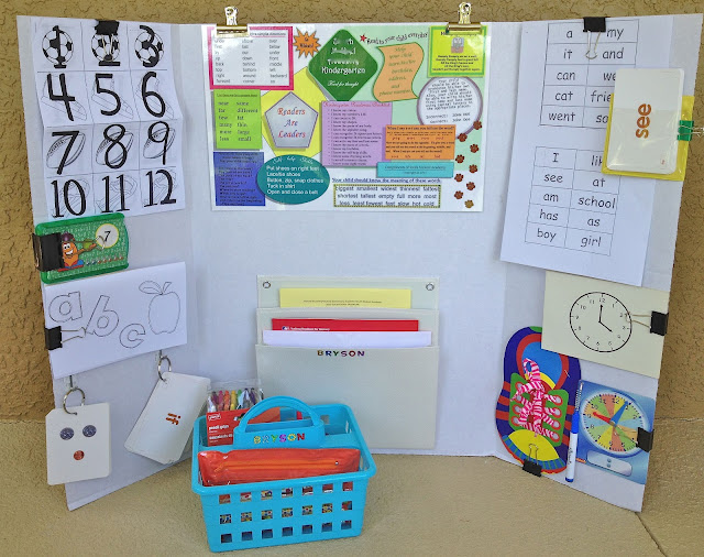 Smart and Simple Organizing: Portable Homework Center