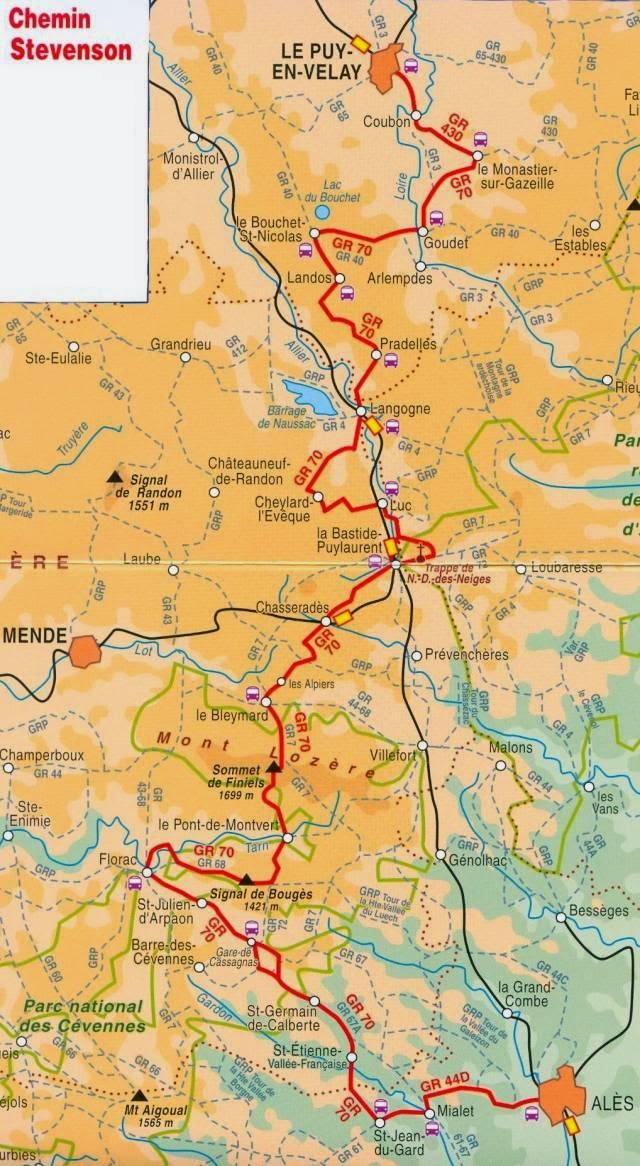 Nous nos souliers: Le Chemin de STEVENSON, préparatifs.