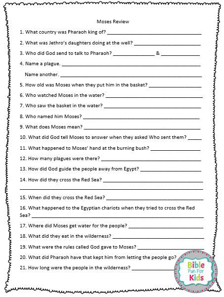 VBS: 4. Moses and the Red Sea Crossing | Bible Fun For Kids