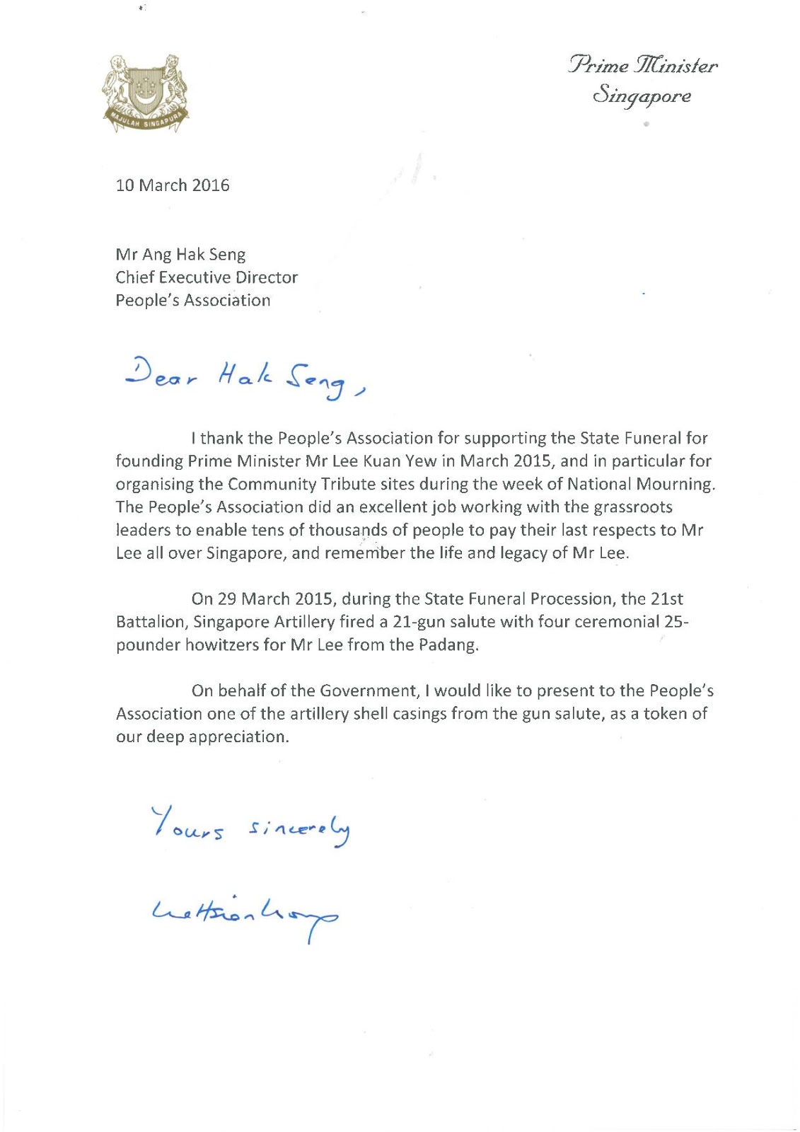 If Only Singaporeans Stopped to Think: 21-gun salute shell casings from ...