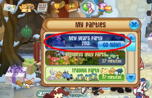 The Animal Jam Atlas!: Animal Jam New Years Party!