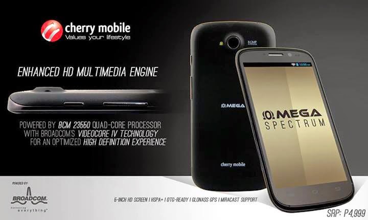 Cherry Mobile Omega Spectrum now available, priced at Php4,999!