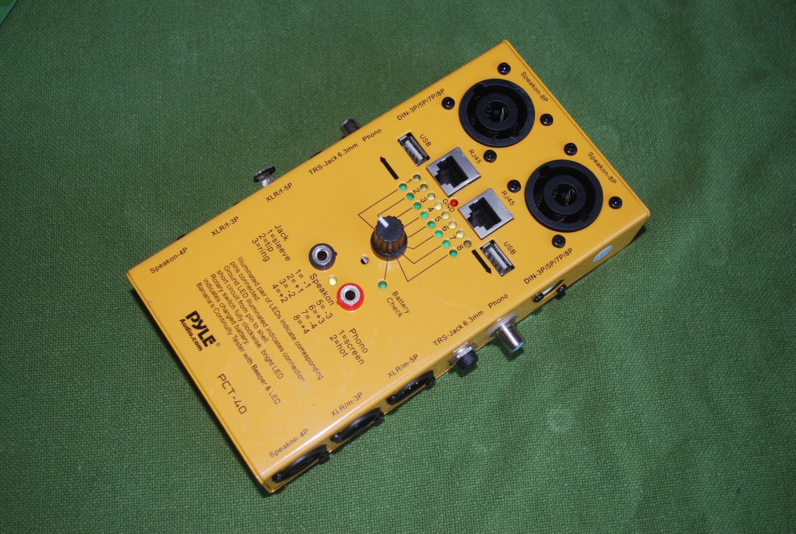 Rex and the Bass: Pyle Pyle-Pro PCT40 Cable Tester Review