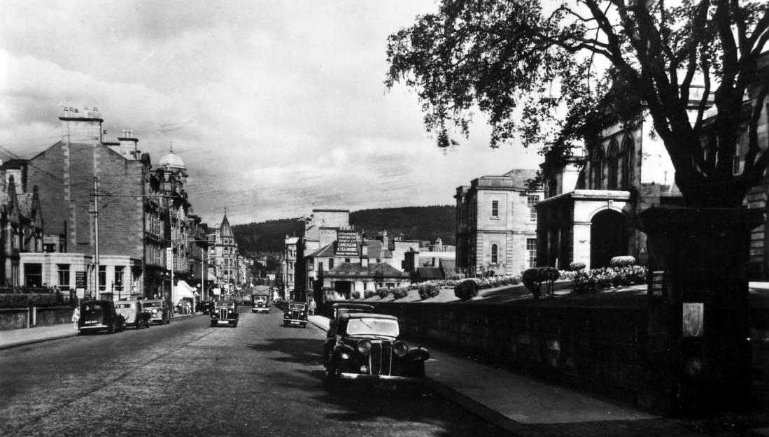 Tour Scotland: Old Photograph York Place Perth Perthshire Scotland