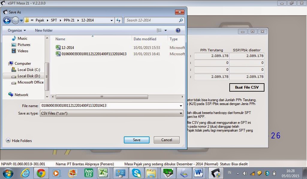 It is ManUtd: Membuat file CSV untuk lapor SPT PPh 21
