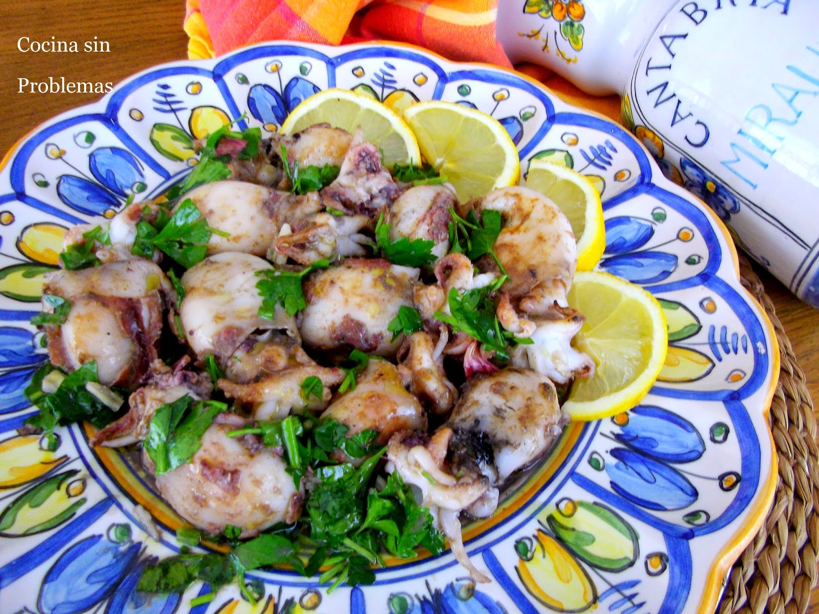 cocina sin problemas: Sepionets a la plancha con aliño.