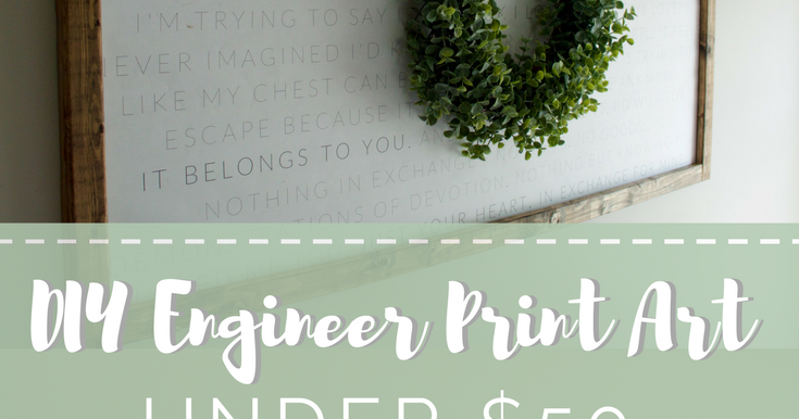 DIY Engineer Print Art | R&R at home