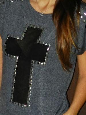 White Lily Blog: Studded Cross Tee