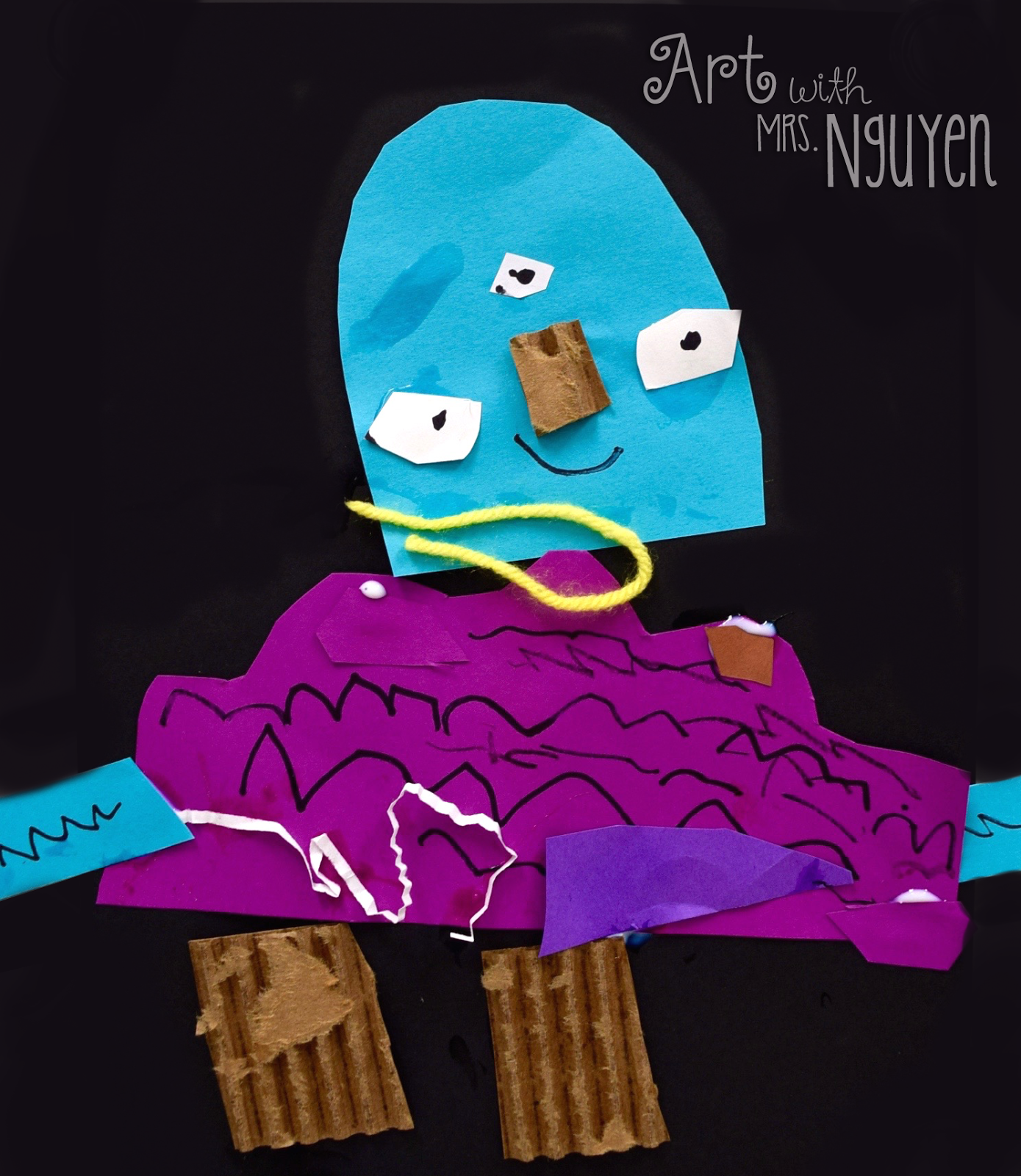 Kindergarten Texture Monsters (K) | Art with Mrs. Nguyen