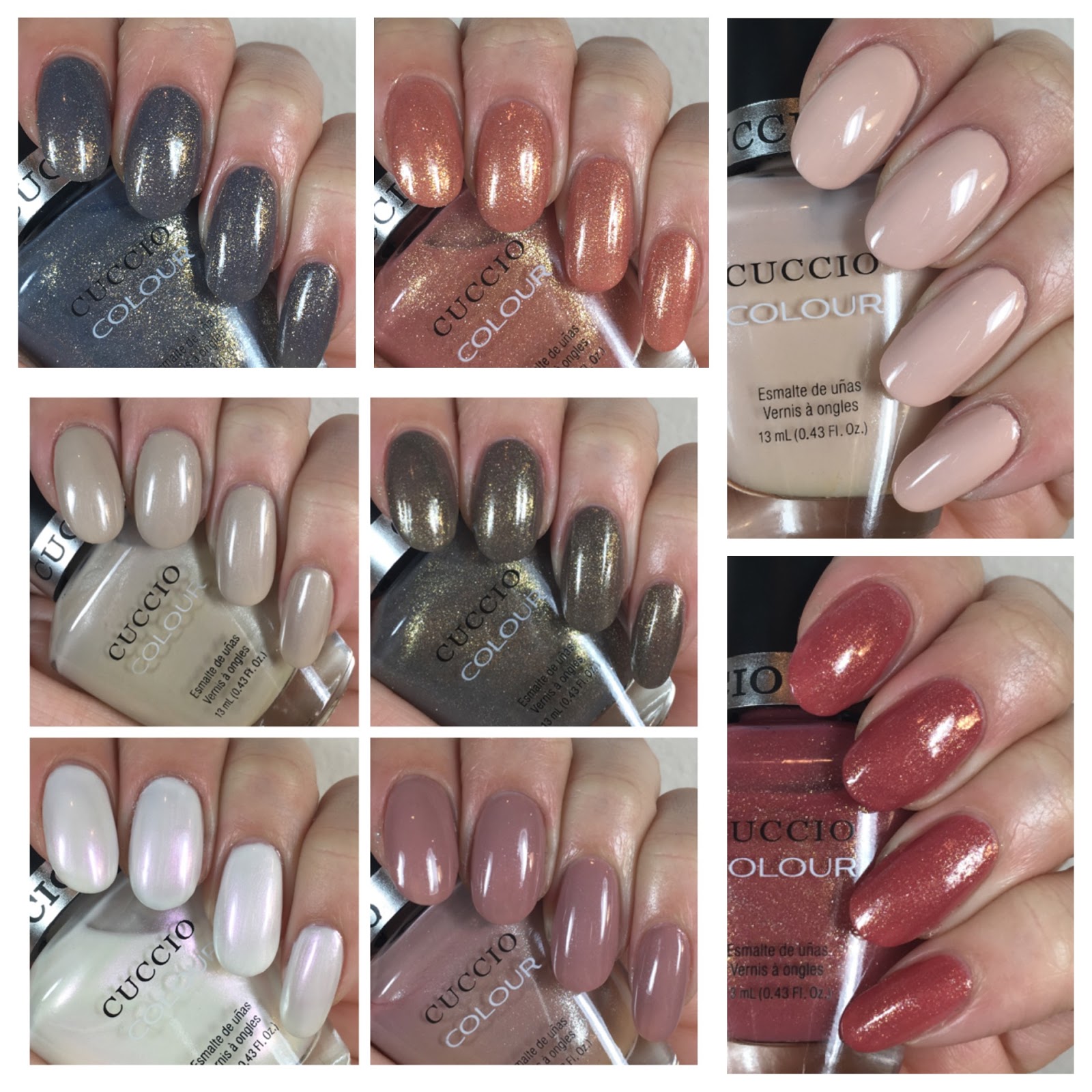 ehmkay nails: Cuccio Colours Nudetrals Collection: Swatches and Review