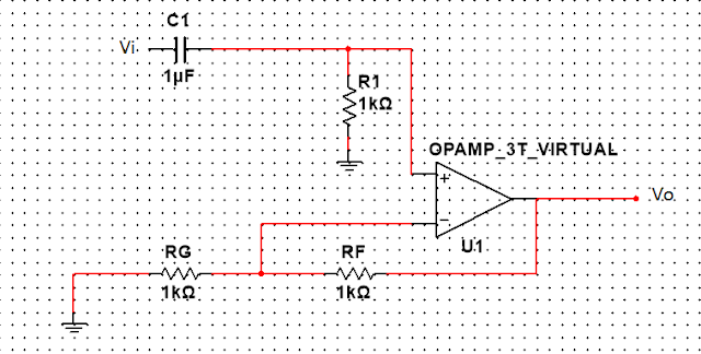 PRAKTIKUM ELEKTRONIKA DAN SISTEM DIGITAL: HIGH PASS FILTER