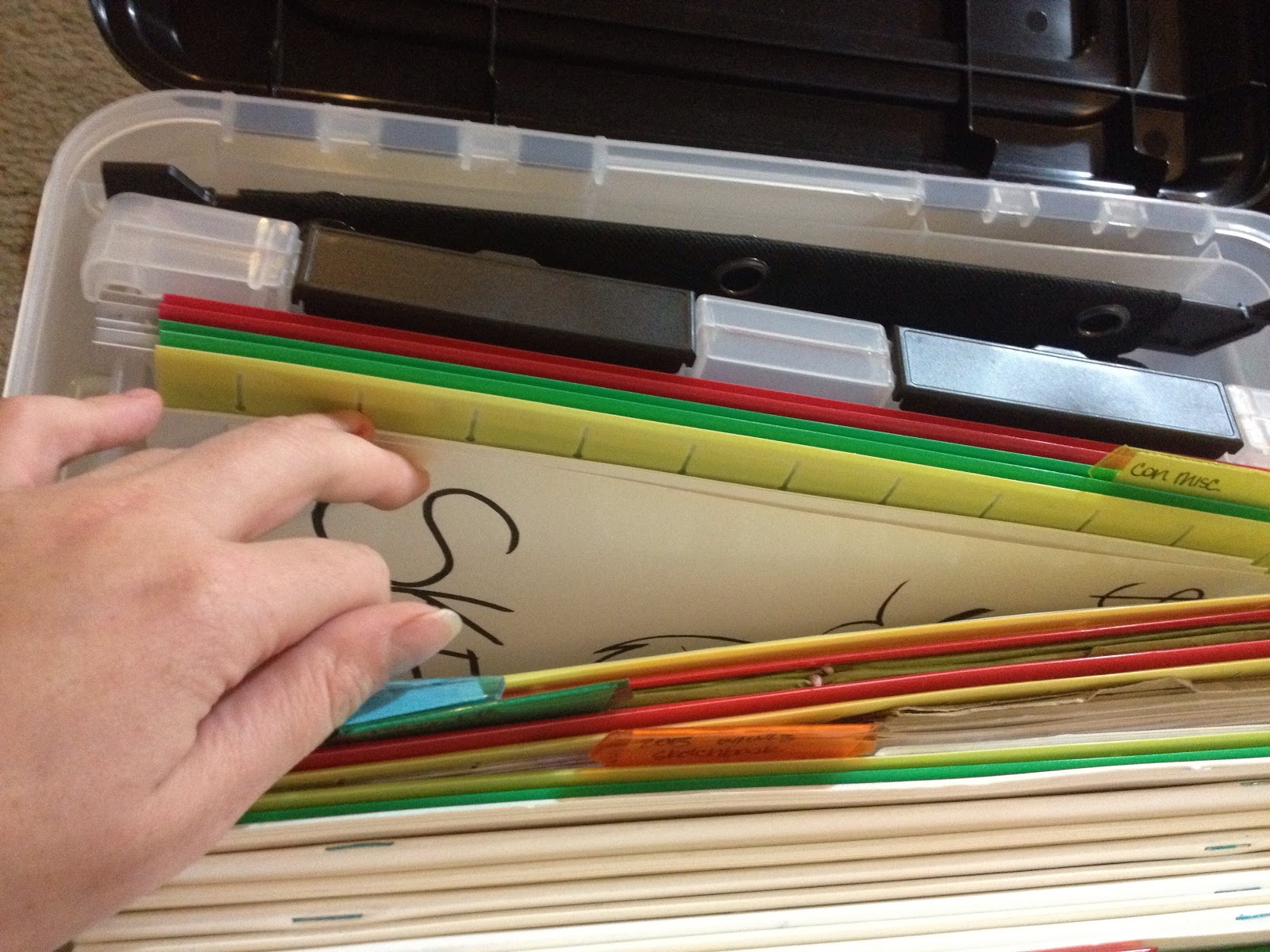 Using a Filing Box for Convention Organization