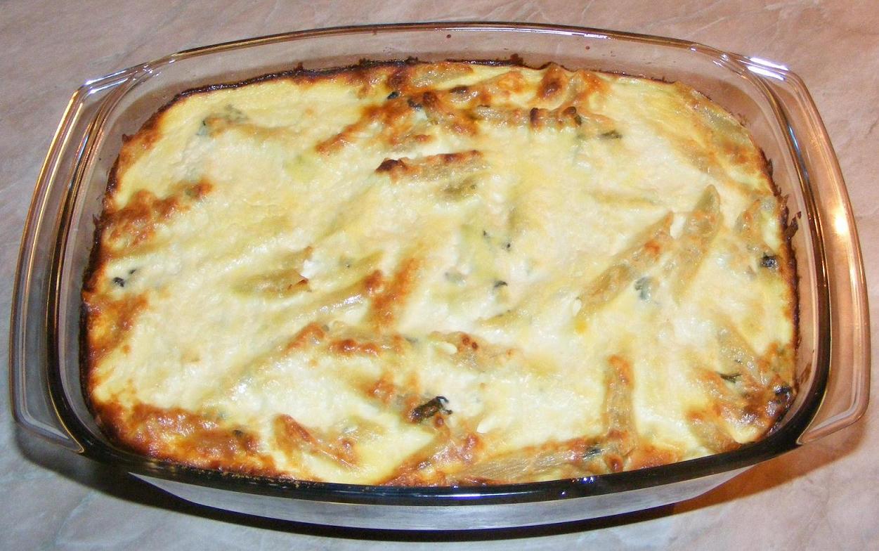 Paste cu spanac Retete budinca de paste cu branza si spanac la cuptor ...