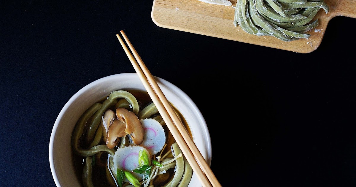Miss Hangrypants: Homemade matcha udon noodles