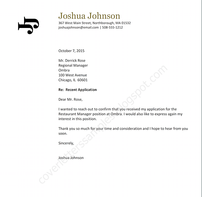 Best Follow Up Samples - Cover letters samples