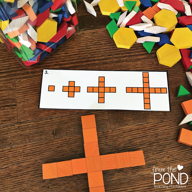 Growing Pattern Activity Cards | From the Pond