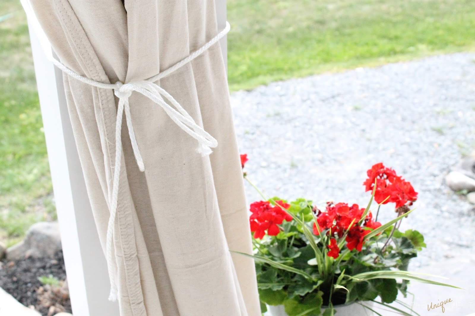 $10 Drop Cloth Curtains - The Unique Nest