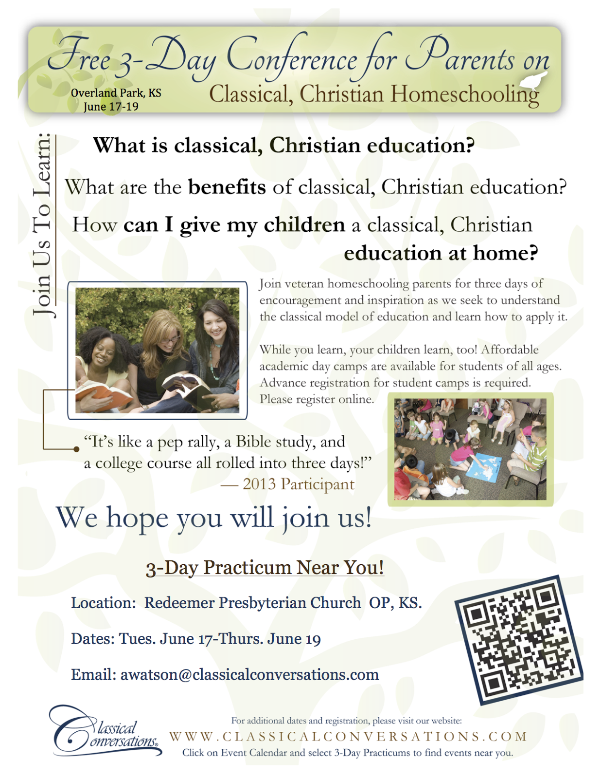 Classical Conversations Kansas City Metro: March 2014