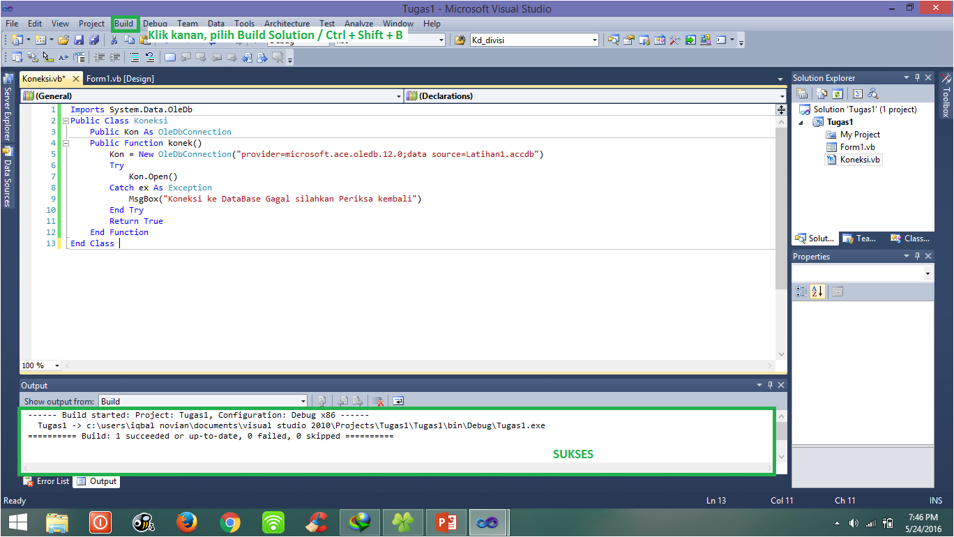 Latihan Query Menggunakan Visual Basic (VB.NET) & Koneksi Ke Database ...