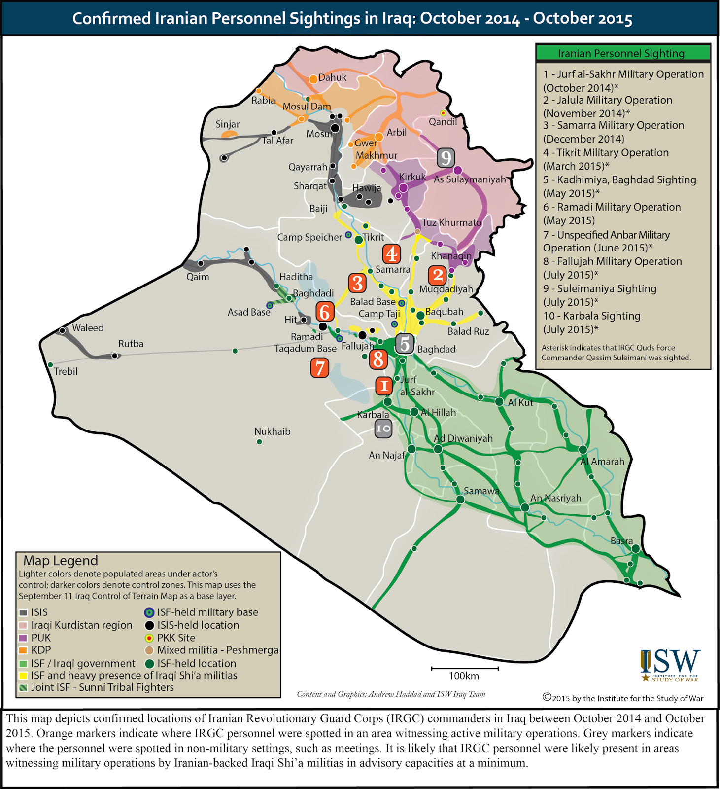 ISW Blog: Confirmed Iranian Personnel Sightings in Iraq: October 2014 ...